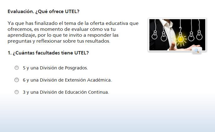 Evaluación. Qué ofrece UTEL